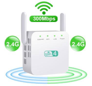 Repetidor Wi-Fi 300Mbps 2.4G - Importado - Repetidor de Sinal ...