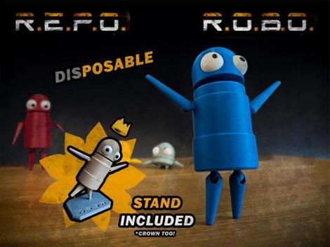 REPO Robo - boneco chaveiro Articulado - 3d - shoptore.br - Bonecos ...