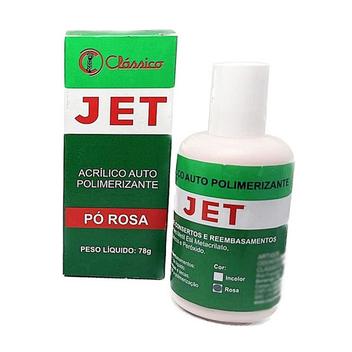 Resina Acrílica Auto Pó 78g Rosa Odonto Prótese Jet Clássico - Jet ...