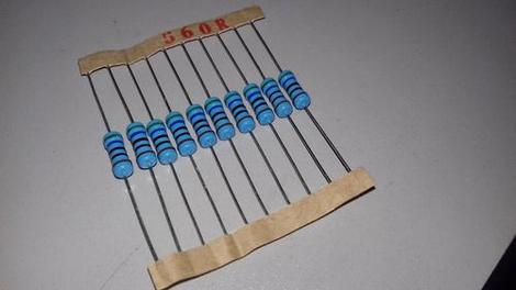 Resistor Potencia Precisão 560r 1% 1w Lote 10 Peças - Materiais ...