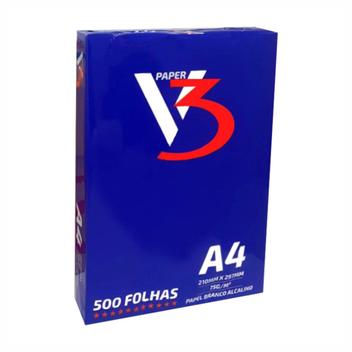 Resma A4 V3 Paper Branca 75g 500 Folhas - Papéis - Magazine Luiza