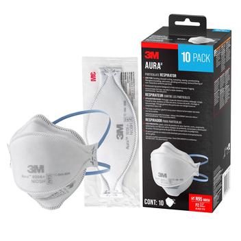 Respirador de partículas 3M Aura 9205+ N95 Lightweight, pacote com 10 - Máscara Respiratória ...