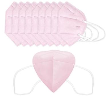Respirador Rosa 10x Máscara KN95 Rosa Clip Nasal bfe 95% - Máscara ...
