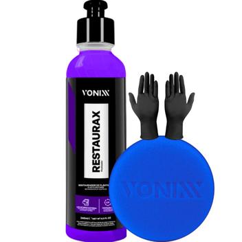 Restaurador de plasticos automotivo brilho e proteção restaurax vonixx ...