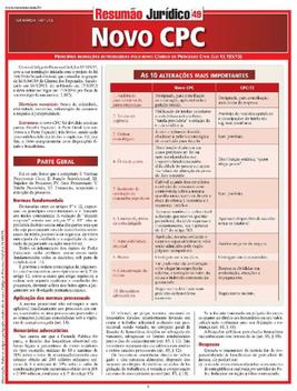Resumao Juridico - Novo Cpc - Livros de Direito Processual Civil ...