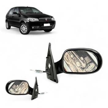 Retrovisor Palio 2012/...4 Portas C/Controle Base Reta Orig - Metagal ...