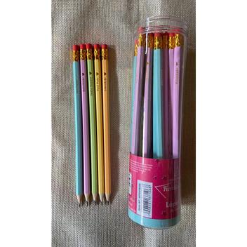 Revenda Pote de Lápis HB Good Vibes Branco ou Pastel com 36 Unidades ...