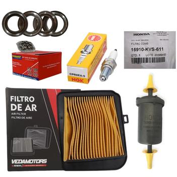 Revisão Titan 160 2016 á 2024 Filtros, Vela, Caixa Direção - HAMP ...