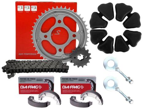 Revisão Titan 160/ Fan 160 16 Á 23 Relação, Lona, Coxim - VAZ - Kit ...