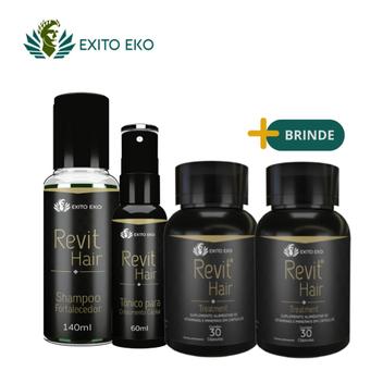 Revit Hair Kit Tratamento Capilar - REVIT HAIR EXITO EKO - Tônico ...
