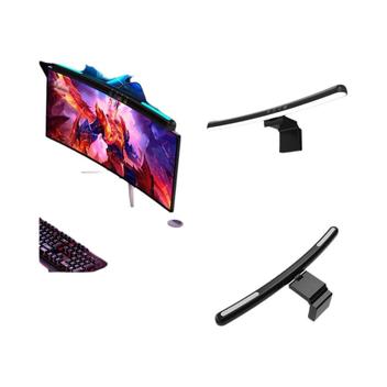 RGB USB LED Monitor Light Bar Curvo Dimming Screen Lâmpada Suspensa ...