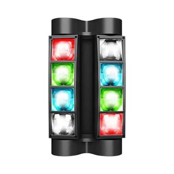 RGBW Mini LED Spider Beam Light 8x3W Moving Head Stage Lighting DMX 512 ...