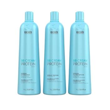 Richée BB Cream Protein Professional 3 passos 1L - Máscara Capilar ...