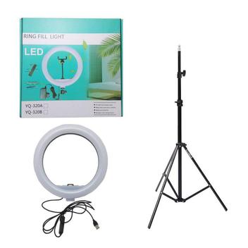Ring Fill Light Led Iluminador 12 30Cm Suporte Usb YQ-320B - Ring Light - Magazine Luiza