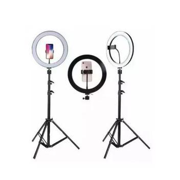 Ring Light Completo Iluminador Portátil 26cm + Tripé 2m Top - Selfie Pro - Ring Light ...