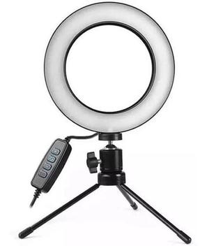 Ring Light De Mesa Iluminador De Led Tripé 6 Polegadas 16Cm - Wcan - Ring Light - Magazine Luiza