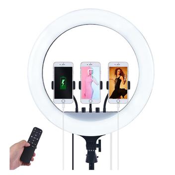Ring Light Led Rgb 45Cm Com Suporte Celular E Controle Rl18 - Tudoprafoto - Ring Light ...