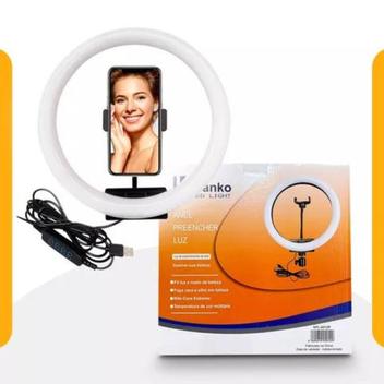 Ring Light Profissional LED Grande com Tripé Ajustável Iluminação Ideal ...