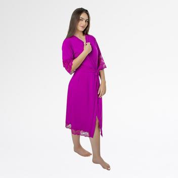 Robe noiva feminino roupão de renda luxo hobe - ALTIE - Roupão e Robe ...