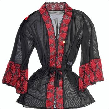 Robe Roupão Feminino Hobby Inverno Lingerie Sensual Cetim Romance ...