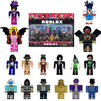 Roblox 16 Bonecos Articulados Lego 8 cm Kit completo Linha premium ...