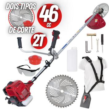 Roçadeira Profissional Nakashi L450K 45,4CC Com Motor Kawasaki Ideal ...
