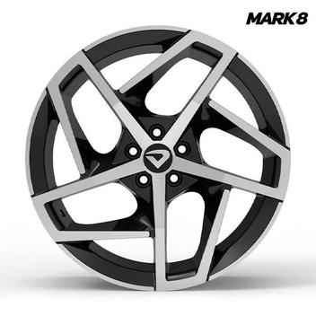 Roda Mark 8 18X6 4X100 Et 42 Preto Diamantado - Speed Car - Roda de Carro - Magazine Luiza