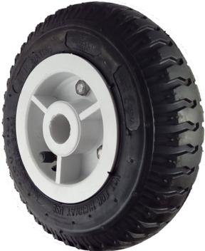 Roda Pneumática 250x4 PP Furo Passante 7/8" Carrinho de Caiaque, Praia ...