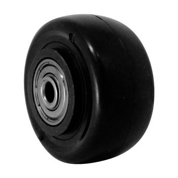 Roda pvc preto 2 pol 50kg p/ rodízio - AJAX - Rodízio para Aparelho de ...