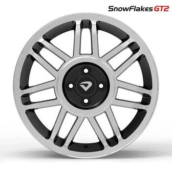 Roda Snowflakes Aro 17 Tala 6 Et40Mm Furação 4X100Mm Preto D - Speed ...