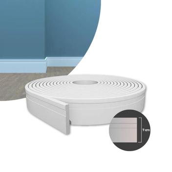 Rodapé Autocolante Eva Flexível 7cm X 5m Lavável Fácil Instalação - D ...