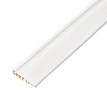 Rodapé de PVC Spot Pisos frisado branco 7cm x 15mm x 2,20m - Rodameio ...