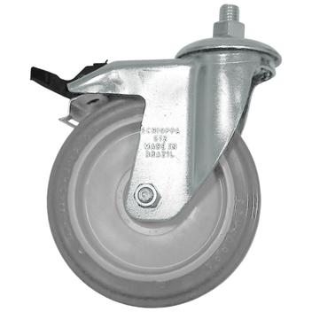 Rodízio 512 Parafuso Giratório com Freio GLE 512 BP G - SCHIOPPA - Rodízio para Aparelho de ...