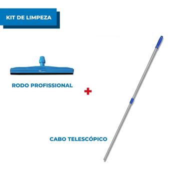Rodo Profissional 45cm + Cabo 1.40M Telescópico 2 Estágios Multiuso ...