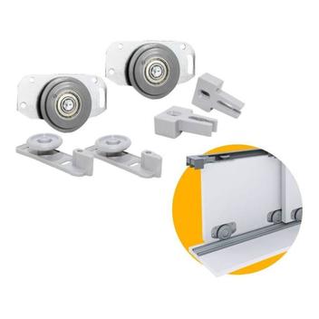 Roldana Rodinha Porta Correr Guarda Roupa kit Porta de Correr - Prime - Ferragem - Magazine Luiza