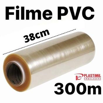 Rolo Bobina Plástico Filme PVC Resistente 38cm X 300m - Plastimil ...