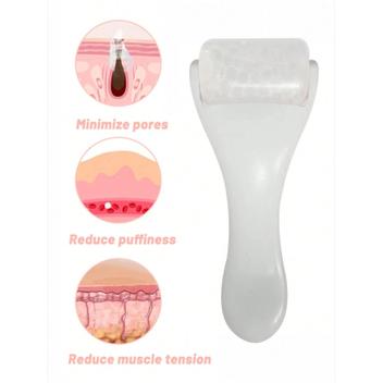 Rolo Facial De Gelo Rosa Massageador Levantamento De Pele Anti-rugas ...