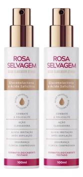 Rosa Selvagem Ácido Clareador (2 unidades) - Sérum para o Rosto ...