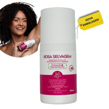 Rosa Selvagem Desodorante Rollon Antitranspirante Clareador Manchas ...