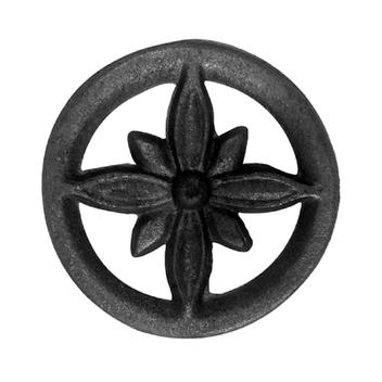 Rosácea Decoração de Ferro Flor de Liz Grade Portão 15cm - UNICLÁUDIO ...