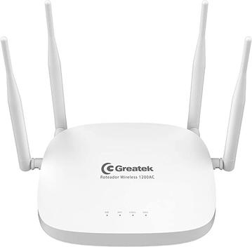 Roteador Wi-Fi Greatek 1200Mbps Porta Gigabit Gwr1200ac - Roteador Wi ...