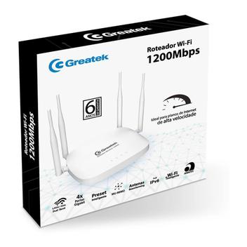 Roteador Wireless Gigabit Dual Band 1200 Mbps Greatek - Roteador Wi-Fi ...