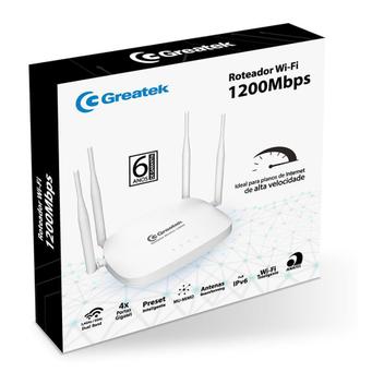Roteador Wireless Gigabit Dual Band 1200 Mbps Greatek - Roteador Wi-Fi ...