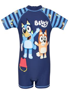 Roupa de Banho Bluey para Meninos - Rash Guard Azul - Tamanho 7 - Roupa ...