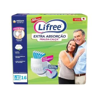 Roupa Íntima Lifree Super Conforto G/Eg Com 16 Unidades - Roupa Íntima ...
