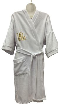 Roupão Adulto Banho Ele Ela Unisex Felpudo- Atoalhado - Mondello Enxovais - Outros Moda e ...