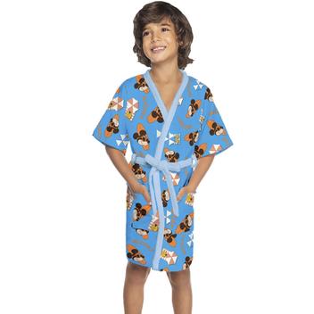 Roupão Aveludado Infantil Quimono Personagens Lepper - Roupão Infantil ...