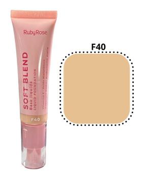 Ruby Rose Base Líquida Soft Blend COR F10 Ruby Rose Cód HBM3011 - Linha ...