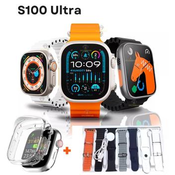 S 100 Ultra Smartwatch 7 em 1 Relógio inteligente Com Case Proteção ...