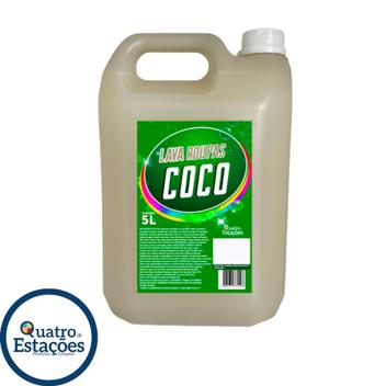 Sabão Lava Roupas Líquido de Coco 5 Litros - Quatro Estações - Sabão ...